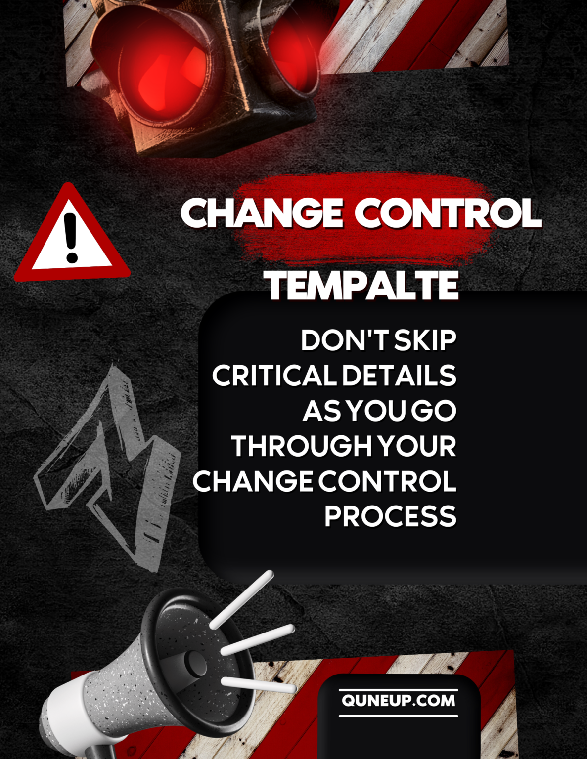 Change Control Template - QuneUp® | Equipment Data Software Solution