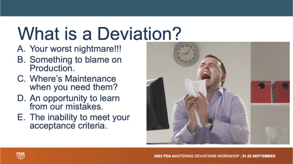 Core Concepts for Every Deviation Report - QuneUp® | Equipment Data ...